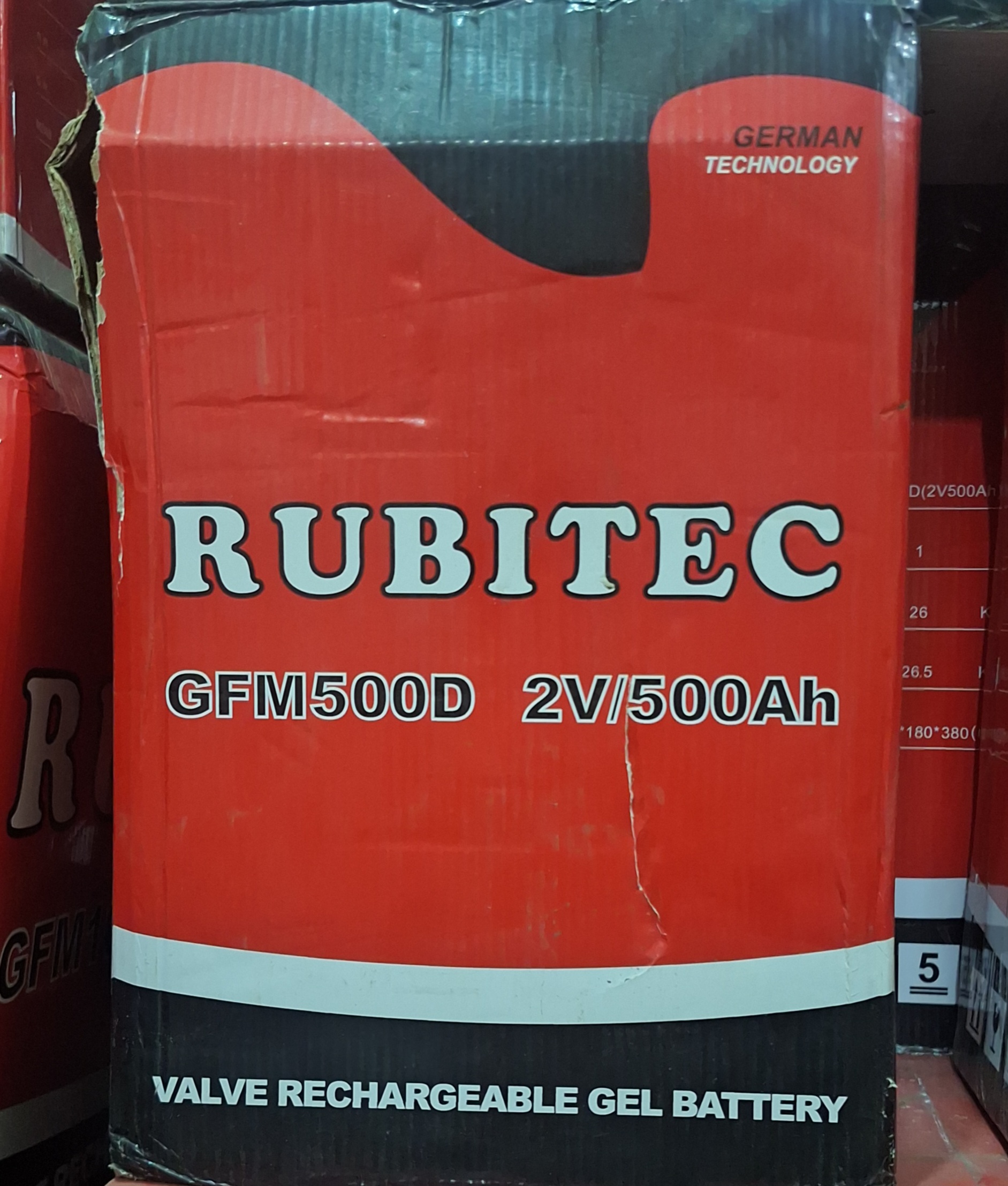 Rubitech 500ah 2V Inverter Battery - nesscomsolar